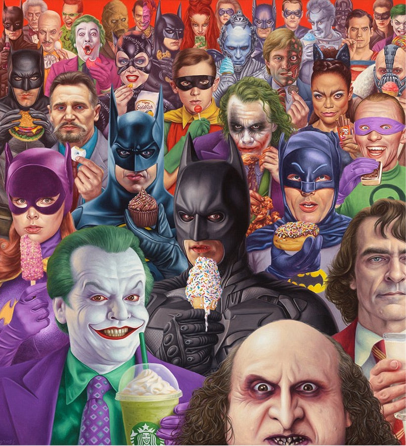 Alex Gross “Batmania” Artist Proof Custom Framed Print – Mile High Gallery